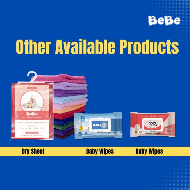 Bebe Premium Baby Diaper Pants | 12 hrs Protection (Regular Packs)