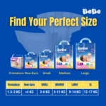 BeBe Baby Premature Diapers (Infant Diapers)