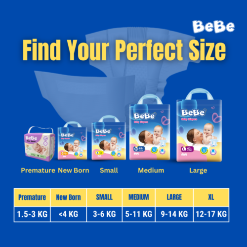 BeBe Baby Premature Diapers (Infant Diapers)